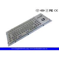Quality IP65 Rated Stainless Steel Industrial Computer Kiosk Keyboard With Trackball for sale