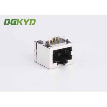 Quality Metal Shielded Female Rj45 Ethernet Jack Connector Without Transformer , 11.5mm for sale