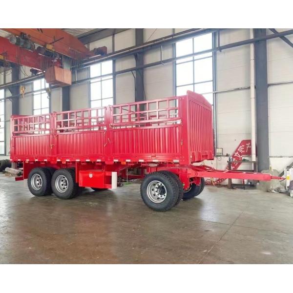Quality 2/3 Axle Timber Transport Truck Trailer Loading Durable Design Full Trailer for for sale