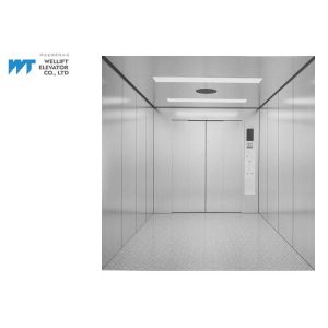 Quality Painted Steel Car Freight Lift Elevator / Cargo Elevator With Anti Slip Plate for sale