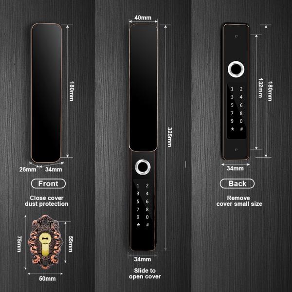 Quality IP68 Waterproof FPC Fingerprint Smart Door Lock Bluetooth Antique for sale