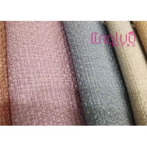 Quality Dale Linen Plain Fabric Online / Lightweight Linen Fabric 100% Polyester for sale