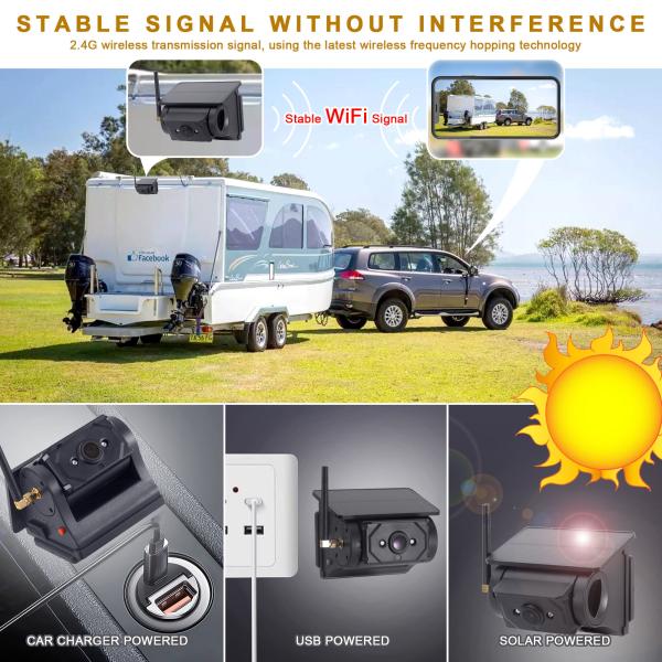 Quality Solar Powered WiFi Backup Security System Waterproof CCD Image Sensor Dash Cam for sale
