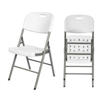 Quality HDPE Plastic Folding Chairs Outdoor White Folding Chairs Plastic Customized for sale