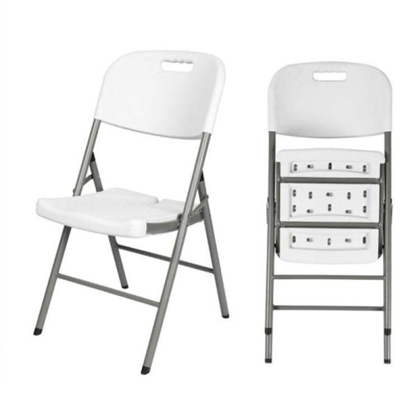 Quality HDPE Plastic Folding Chairs Outdoor White Folding Chairs Plastic Customized for sale