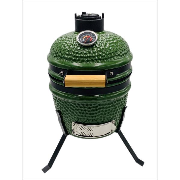 Quality 13 Inch 32cm Ceramic Kamado Grill Outdoor Green Color for sale