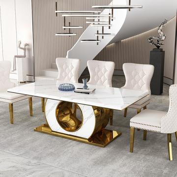 Quality Light Luxury Stainless Steels Square Hotel Home Table SEDIA Furniture for sale