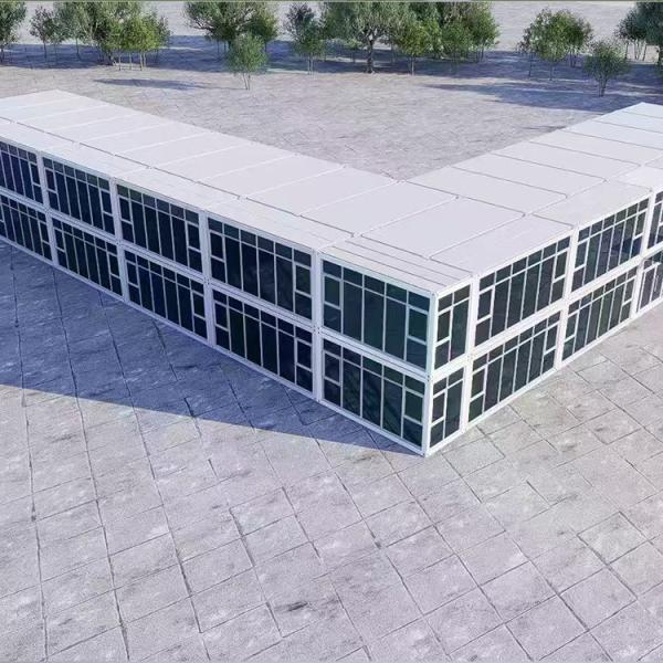Quality Rectangular Versatile Inner Corridor Multi Story Container House Neutral And Versatile Functionality for sale