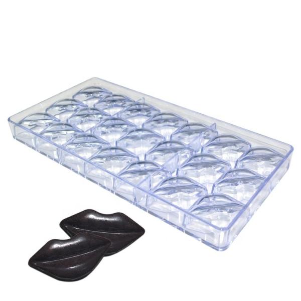 Quality DIY PC Cake Decorating Chocolate Molds Silicone Mouth Shape for sale