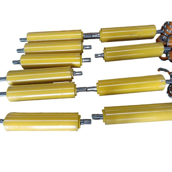 Quality Wear Resistant PU Polyurethane Coating Roller 90 A Shore For Conveyor System for sale