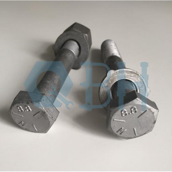 Quality 8.8 HDG Carbon Steel M16 TO M36 Electrical Fasteners for sale