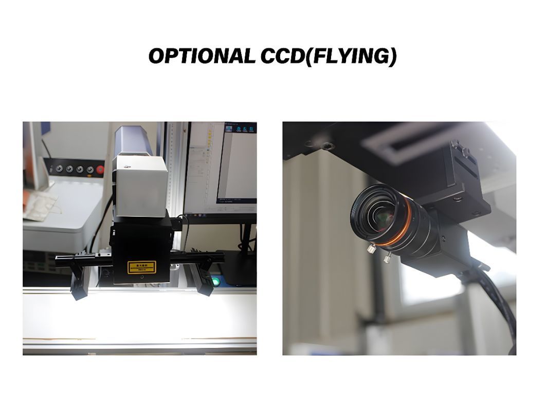 Mass Production High Performance Fiber Online Flying Laser Marking Machine for Tube Wire PVC Laser Printer