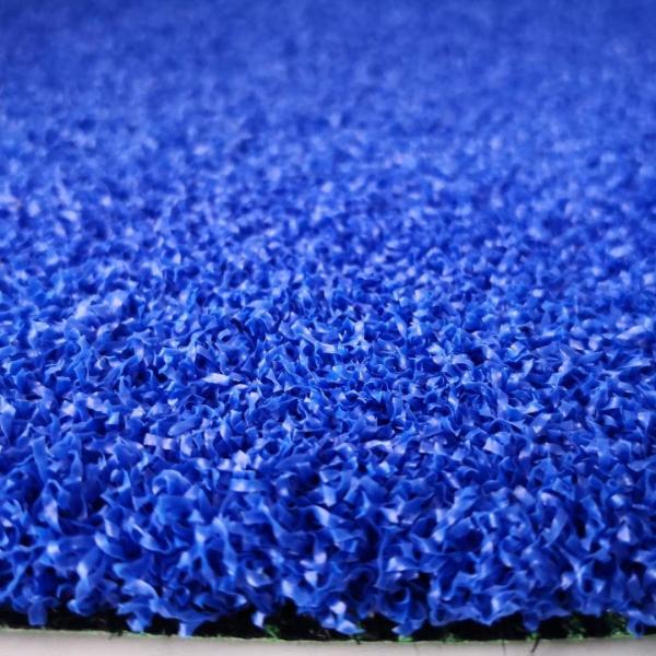 Quality Density PE Blue Color Outdoor Artificial Turf for Tennis Court Padle Grass at for sale