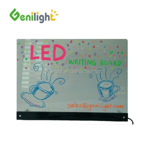 Quality Indoor Mini RGB Transparent LED Writing Board Panel Size 20*30cm for Shop for sale