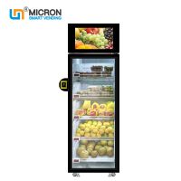Quality Smart Fridge grab and go Vending Machine With Electrical Lock card reader to open the door fruit and vegitable for sale