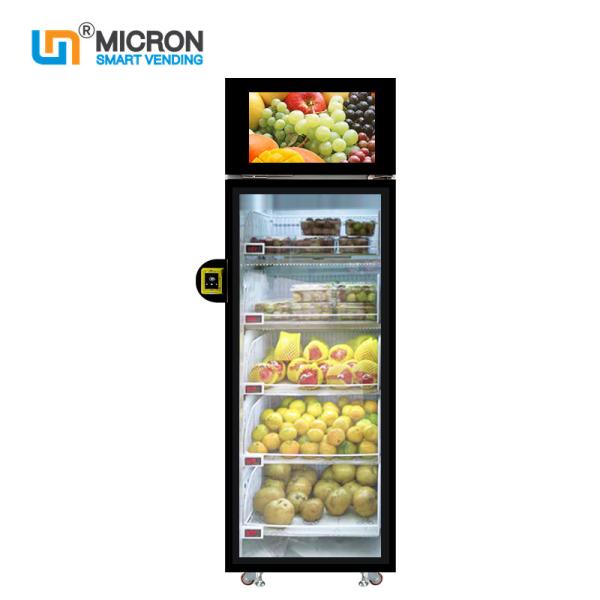 Quality Smart Fridge grab and go Vending Machine With Electrical Lock card reader to for sale