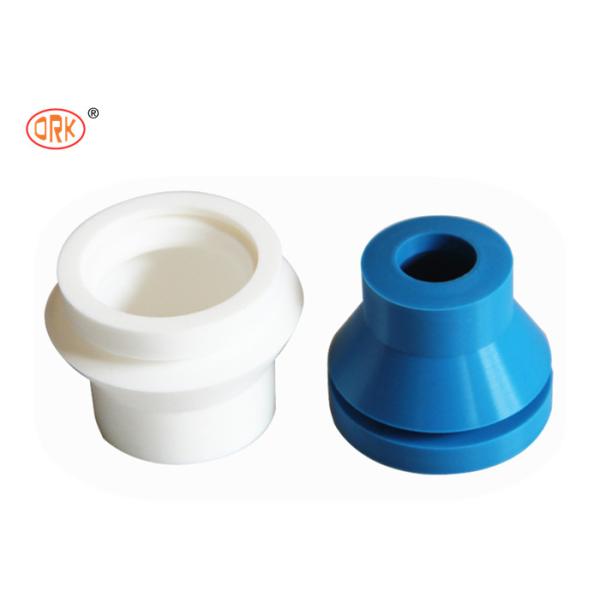 Quality Excellent Rebound Resistance Blue Color Custom Mold Silicone Rubber Bushing for sale