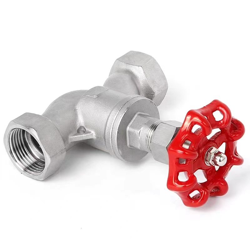 Investment Casting CF8/CF8m 1/4&quot;- 4&quot; Thread Industrial S Type Globe Valve