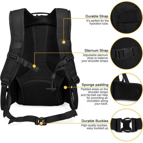 Quality 28L Military Tactical Backpack With Hydration Compartment For Men Black for sale