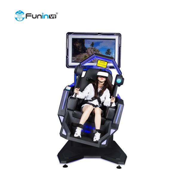 Quality Metal 1 seat 360 Degree Rotation 9D Virtual Reality Flight Simulator for sale