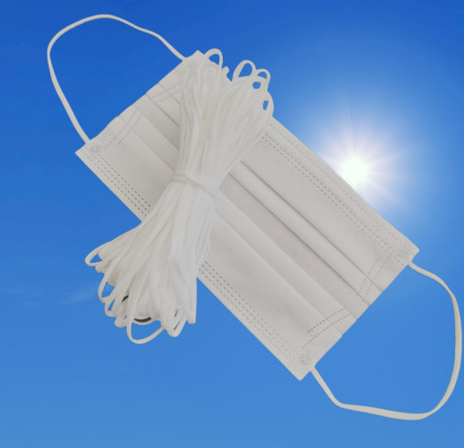 Quality ECO Friendly White Adjustable Elastic Ear Loops For Masks 3.5MM 4MM 5MM for sale