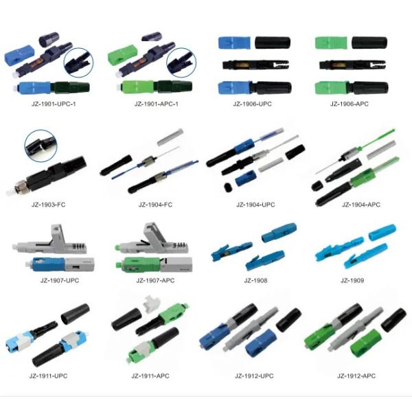 Quality SC APC Fusion Splice Fiber Optic Connectors For FTTH FTTB FTTX Network for sale