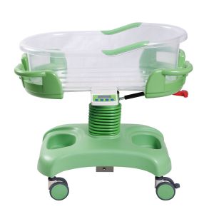 Quality Hospital Gas Spring ABS Baby Crib Cot Loading Capacity 60 Kg for sale