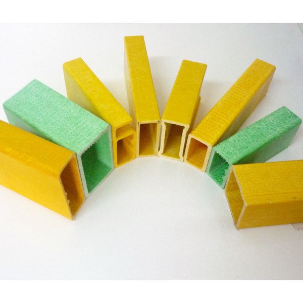 Quality Structures High Strength Fiberglass Flat Tube FRP Plastic Composite Rectangular for sale