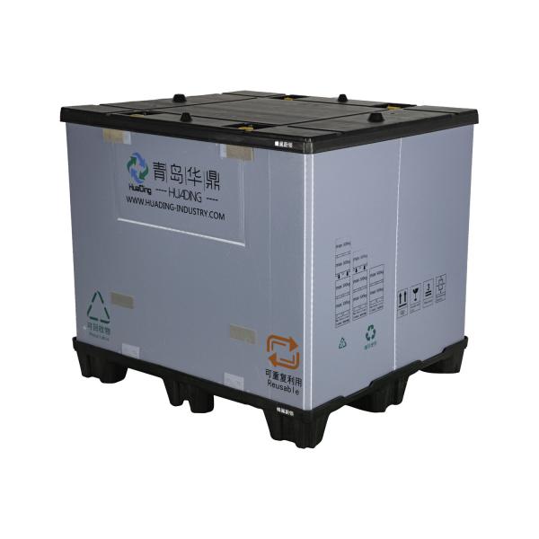 Quality Automotive Parts Packaging Heavy Duty Foldable Coaming Box with Pallet and Custom Design for sale