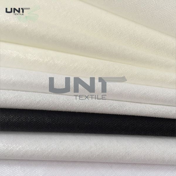 Quality Casual Shirt Polyester Interlining Fabric With Flat Coating HDPE for sale