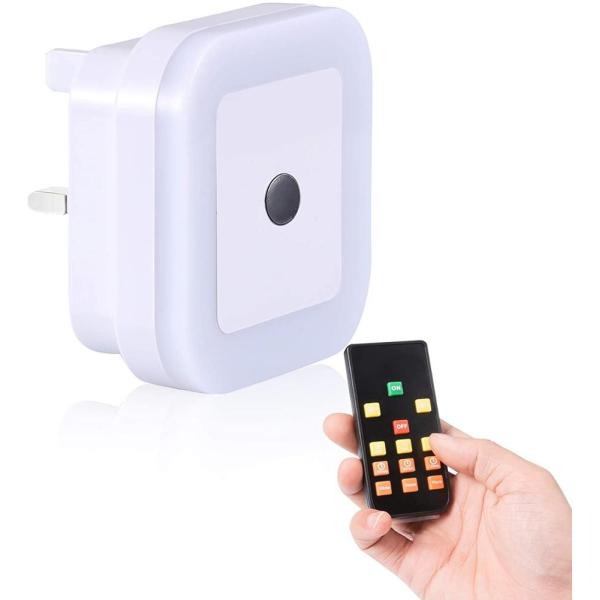 Quality EMC LVD certified 110-240V Plug In Wall Night Lights With Remote Control Timer Preset for sale