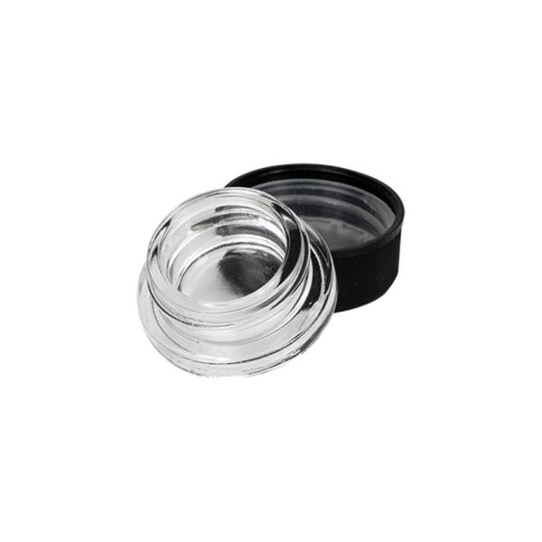 Quality Clear White Black Concentrate Jars Child Resistant Glass Wax Jar for sale