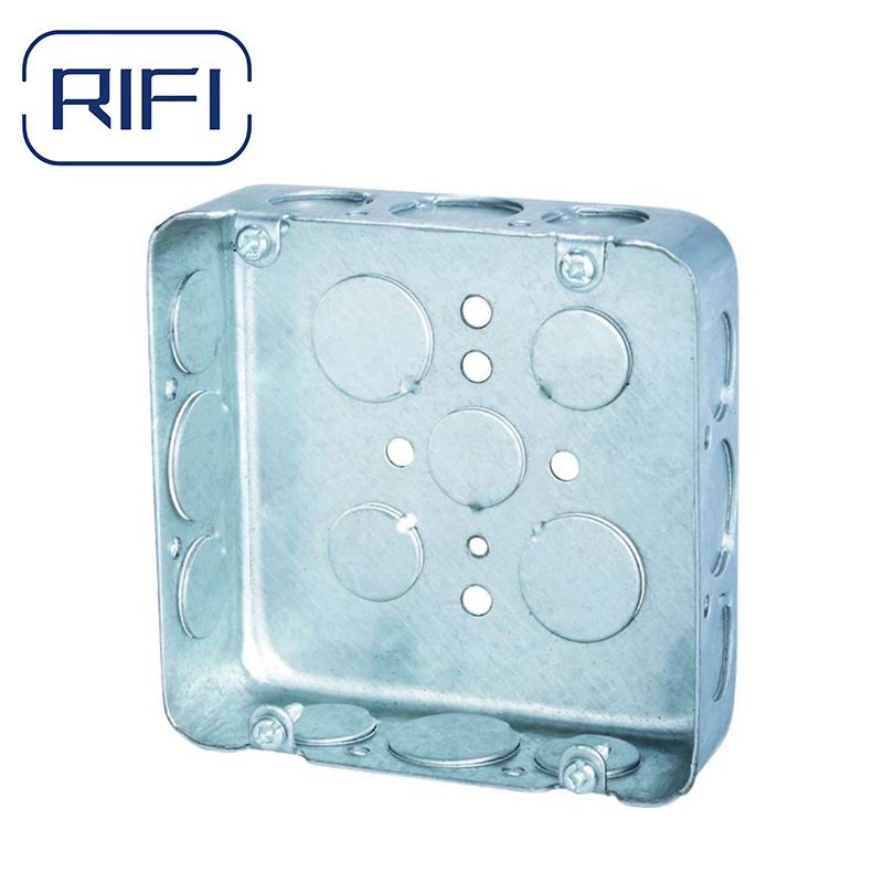 Galvanized Metal Box Octagonal Conduit Box Cover Blank Cover with Knockouts