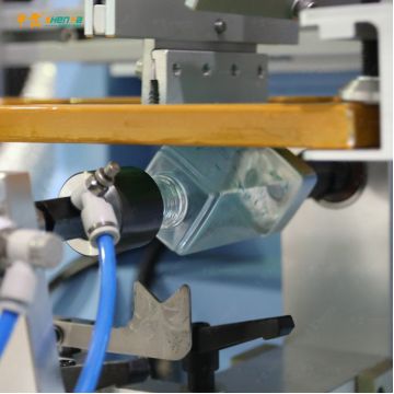 Quality Square Transparent Bottle Semi Automatic Screen Printing Machine Single Color for sale