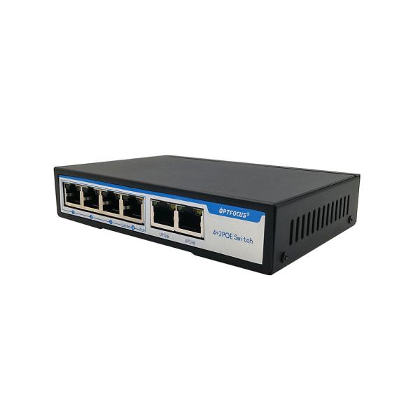 Quality Poer Over Ethernet POE Switch 4 Ports 10 / 100M Switch ftth application for sale