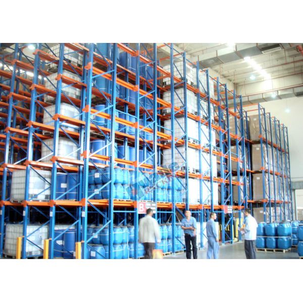 Quality Powder Coated Pallet Drive In And Drive Through Racking For Beverage Companies for sale