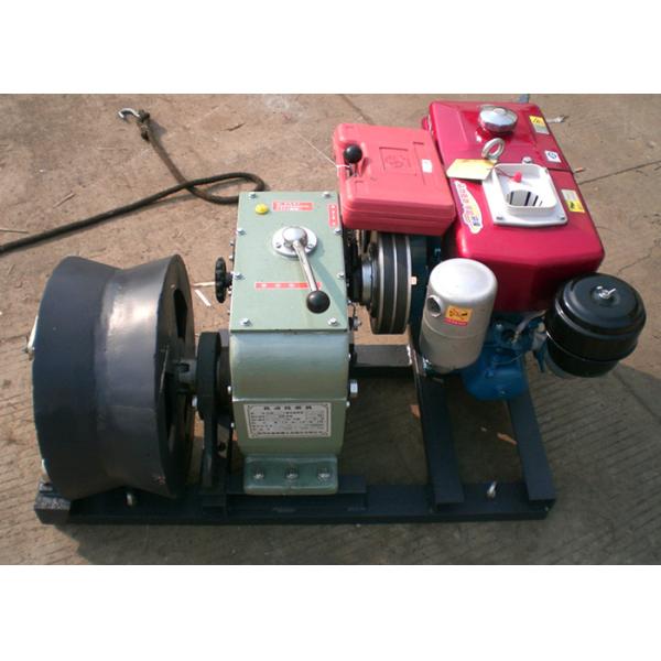 Quality Overhead Transmission Line 5 Ton Diesel Engine Powered Winch With 400 mm Cable for sale