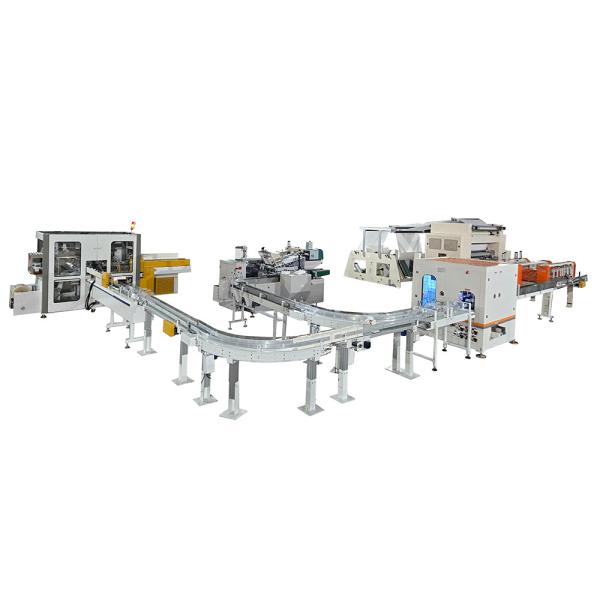 Quality Advanced Fully Automatic Carton Box Plastic Bag Facial Tissue Paper Making Machine Production Line for sale