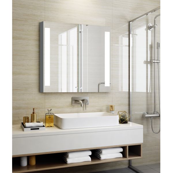 Quality Smart Mirror with Bluetooth and LED Lighted Rectangle Medicine Cabinet for sale