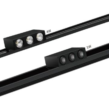 Quality Lens Type Or Reflector Type Mini LED Linear Lighting With 3 LEDs In 1 Track Head for sale