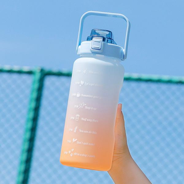 Quality Custom Logo Acceptable 64 oz Water Bottle Removable Straw for Fitness and Sports for sale