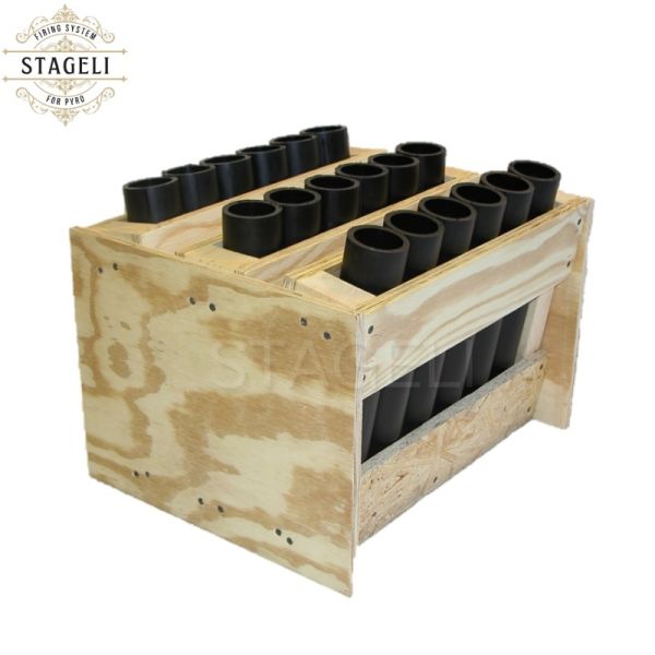 Quality Versatile Wooden Fireworks Frame Racks Display Mortar Racks for sale