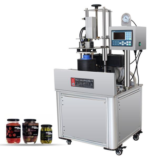 Quality Restaurant Honey Jam Vacuum Automatic Glass Jar Metal Bottle Sealing Capping for sale