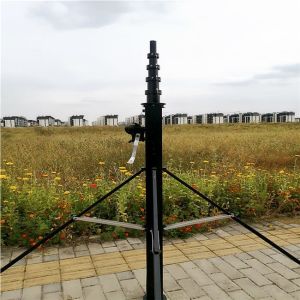 Quality Aerial Pole Winch Up 50ft 15M Antenna Telescopic Mast for sale
