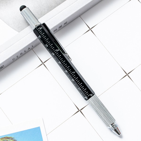Quality Multifunctional Metal Creative Ballpoint Pen Ruler Screwdriver Touch Screen for sale