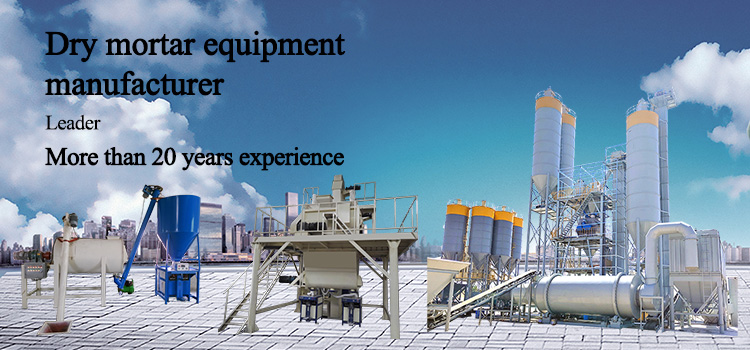 Low Investment Dry Mix Powder Mortar Mixing Machine Wall Putty Sand Cement Mixer Tile Adhesive Glue Grout Manufacturing Plant