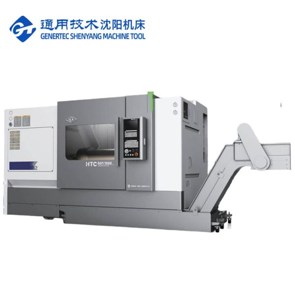 Quality SMTCL Slant Bed CNC Lathe HTC63Q Maximum Cutting Length 3000mm Horizontal CNC for sale