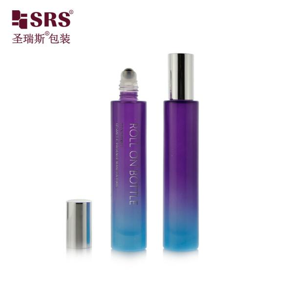 Quality GB1-15ml Customized Essential Oil Roller Bottle With Black Cap for sale