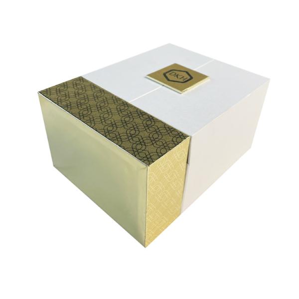 Quality Custom Color High End Luxury Double Open Door Cardboard Perfume Box with Foam for sale