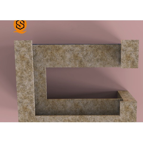 Quality Marble Artificial Stone Solid Surface Bar Counter Blue Led Bar Counters for sale